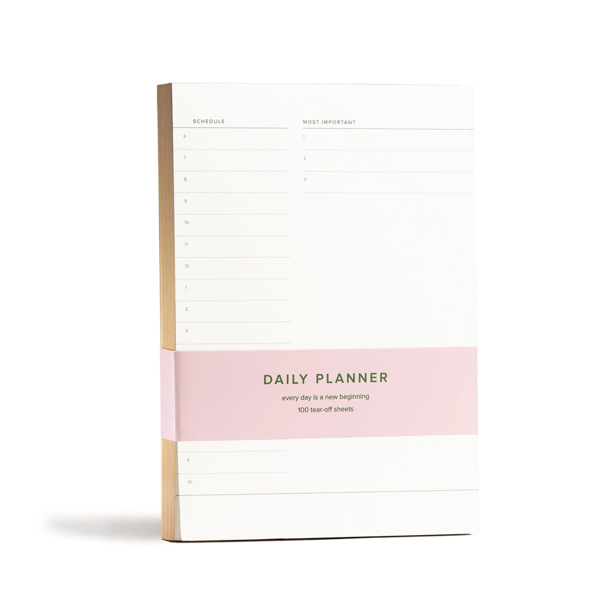 Daily Planner Pad - Gold – Duly Noted Stationery