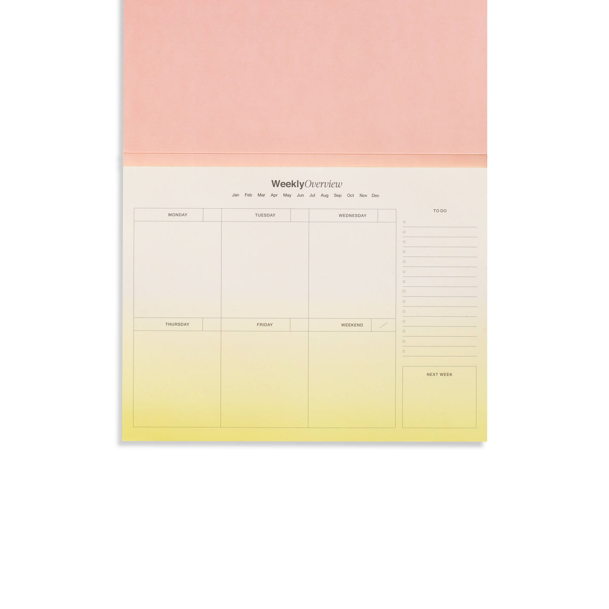 Undated Weekly Desk Planner - Fresh Growth – Duly Noted Stationery