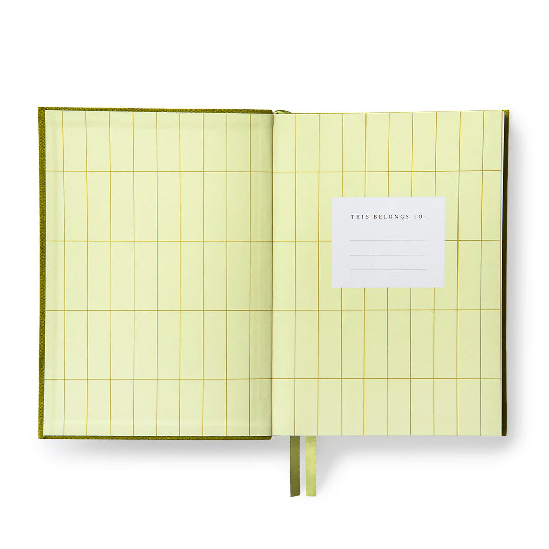 Undated Fabric Daily Planner - Olive – Duly Noted Stationery