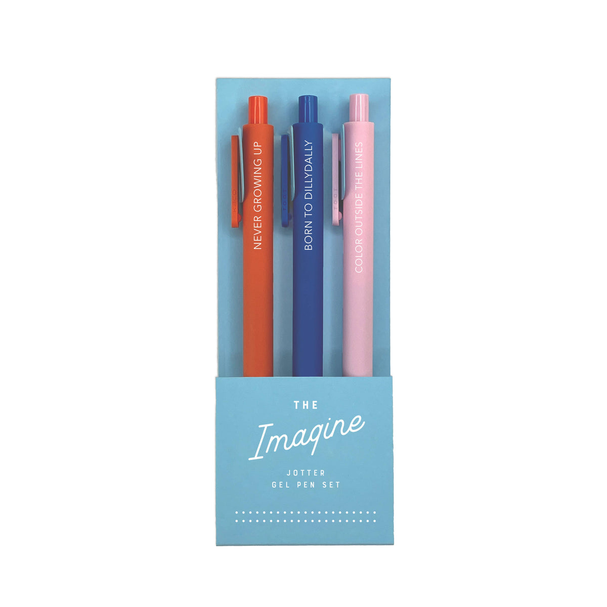 Gel Jotter Quote Pen Set - Imagine – Duly Noted Stationery