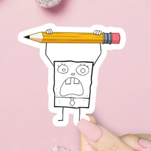 Sticker - Doodlebob Spongebob – Duly Noted Stationery