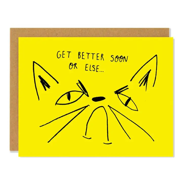 Badger & Burke Greeting Card - Snitty Kitty Get Better – Duly Noted ...