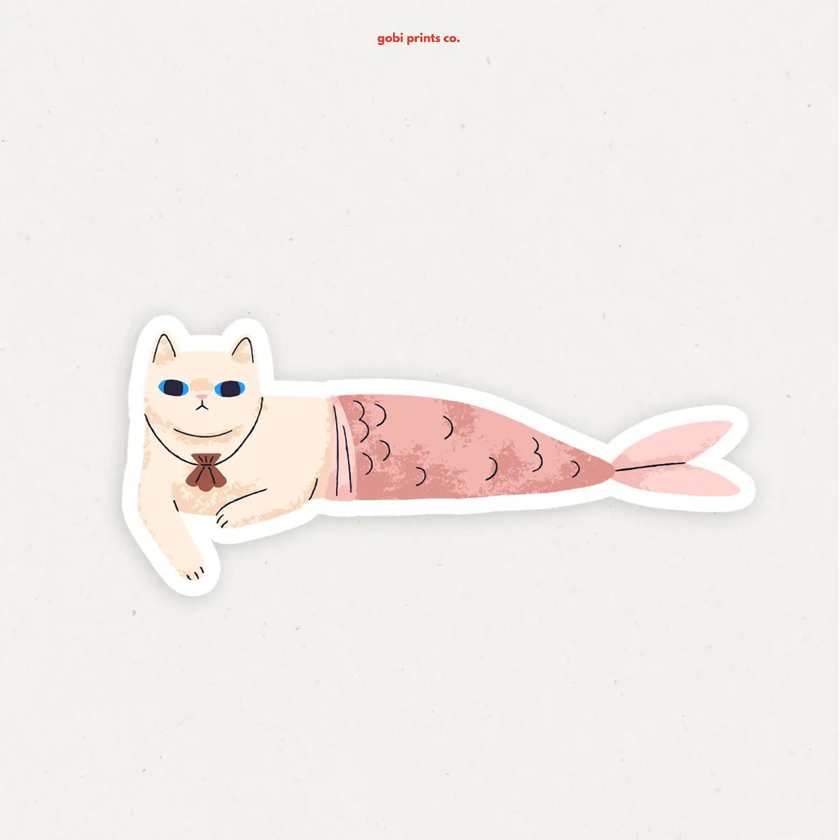 Sticker - Mermaid Cat – Duly Noted Stationery
