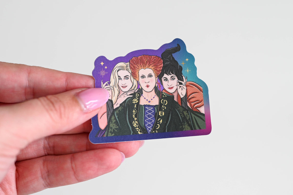 Sticker - Witchy Sisters – Duly Noted Stationery