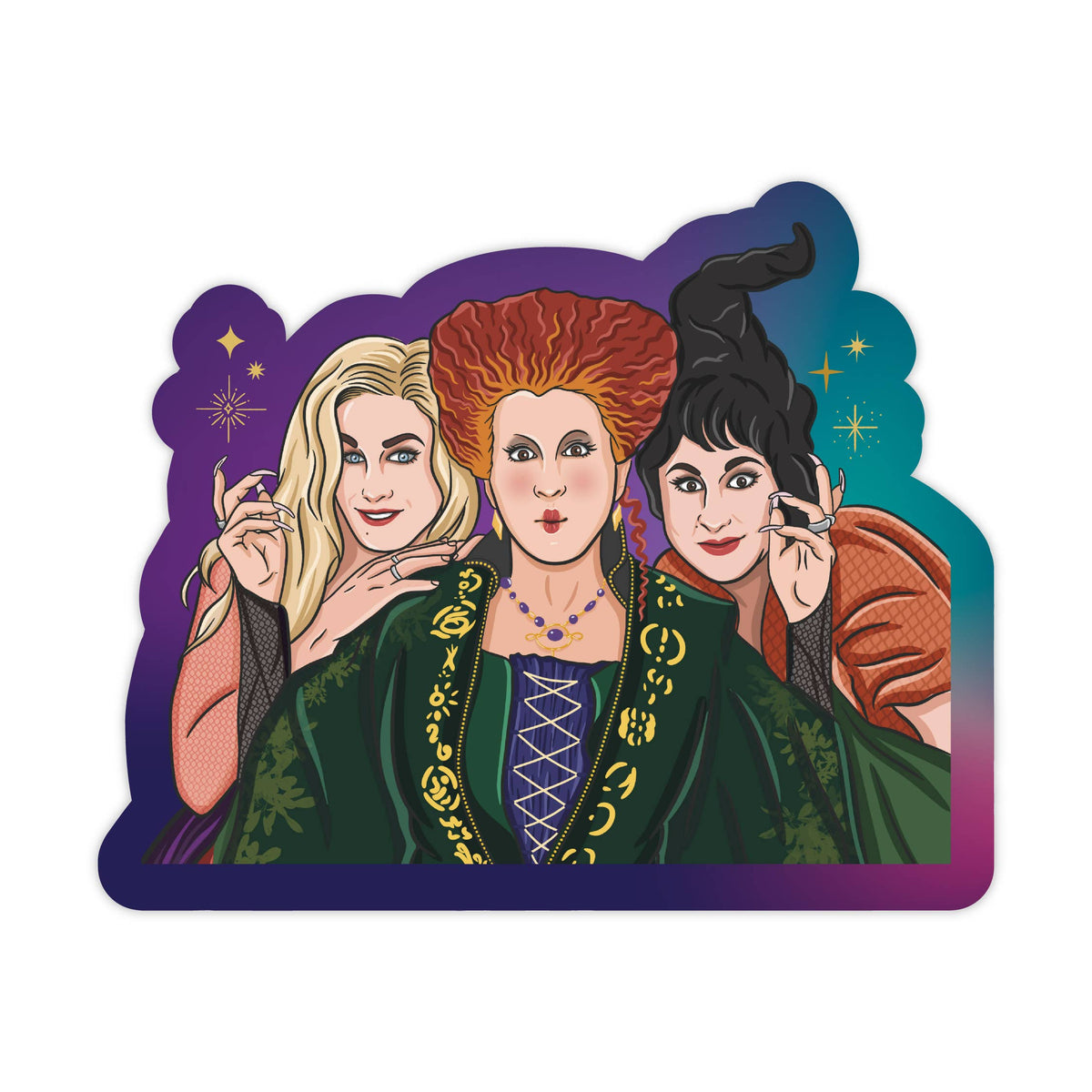 Sticker - Witchy Sisters – Duly Noted Stationery
