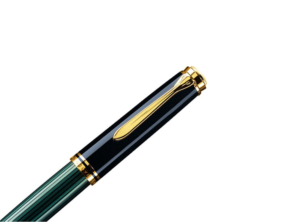 Pelikan Souveran M600 Fountain Pen - Black/Green, Medium – Duly Noted ...