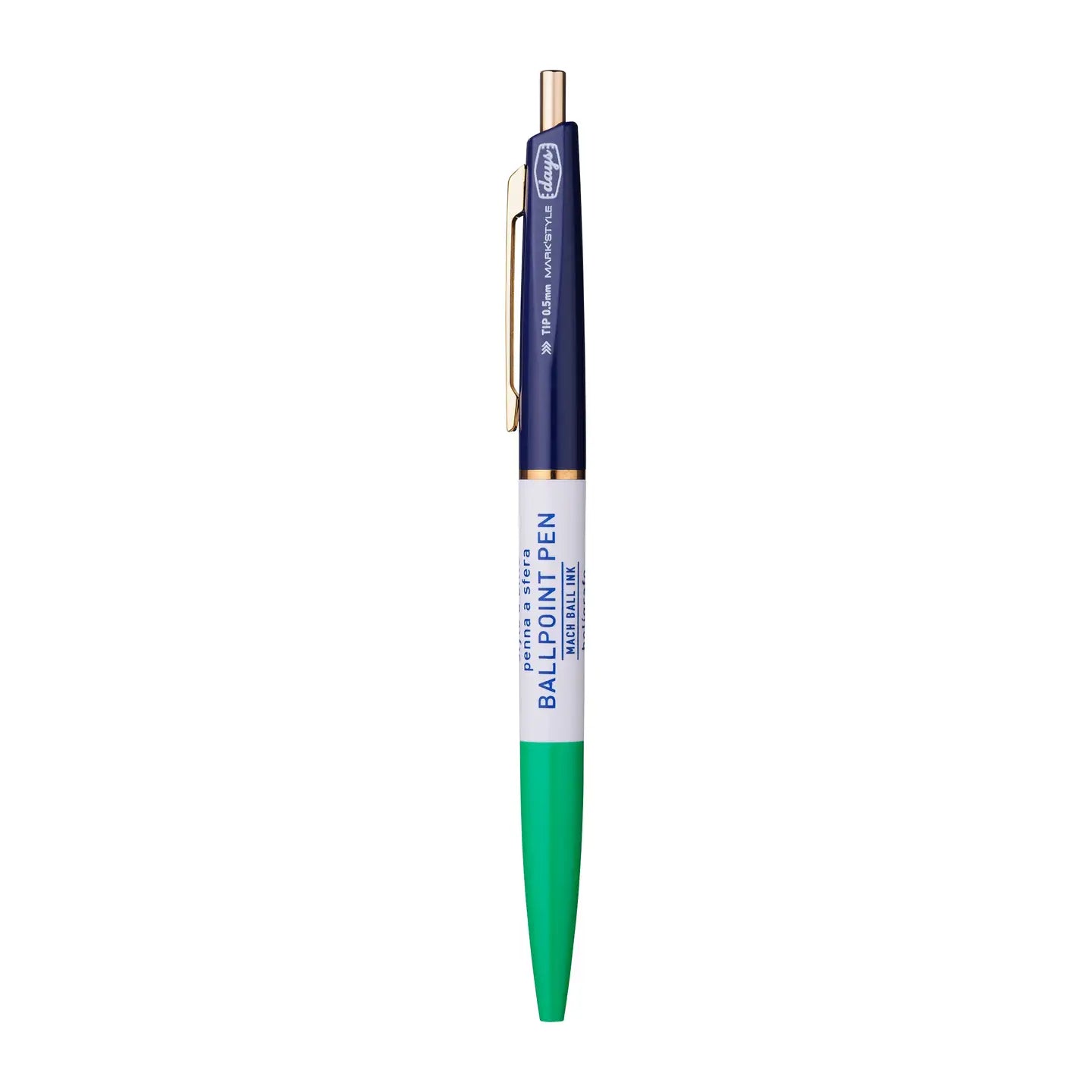 Ballpoint Pen - Mark'style 3 Section Basil Navy – Duly Noted Stationery