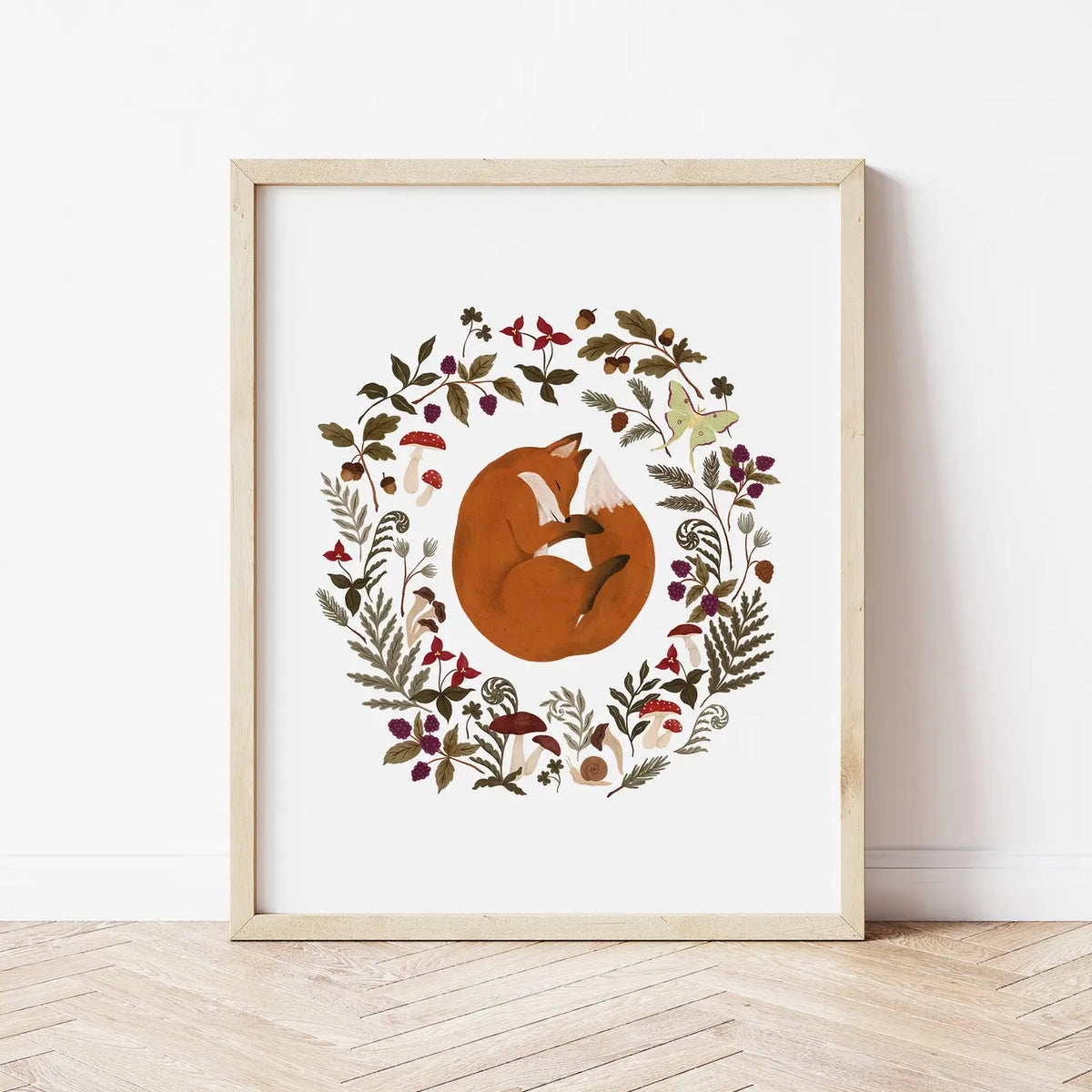 Marie-Lise Illustration Art Print - Sleeping Fox 8x10 – Duly Noted ...