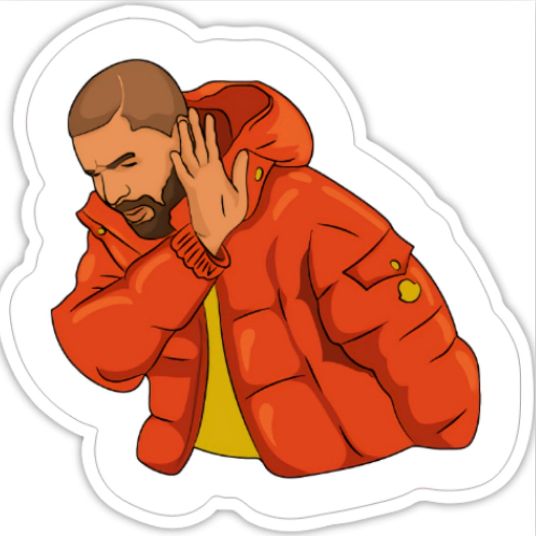 Sticker - Drake Hand Up – Duly Noted Stationery