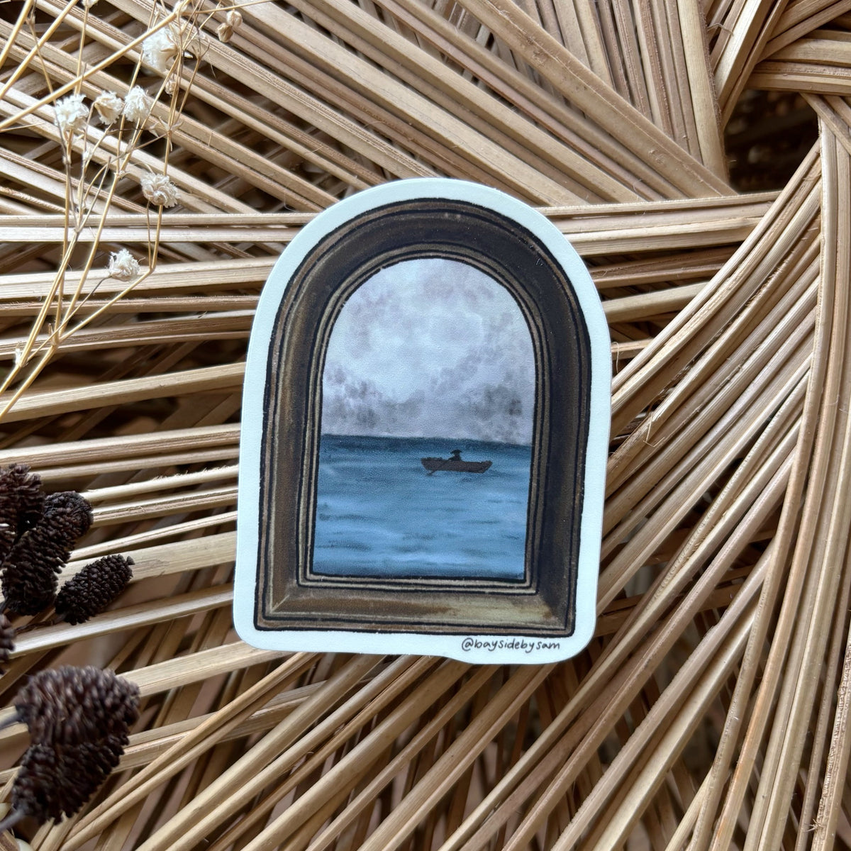 Sticker - Vintage Frame Ocean – Duly Noted Stationery