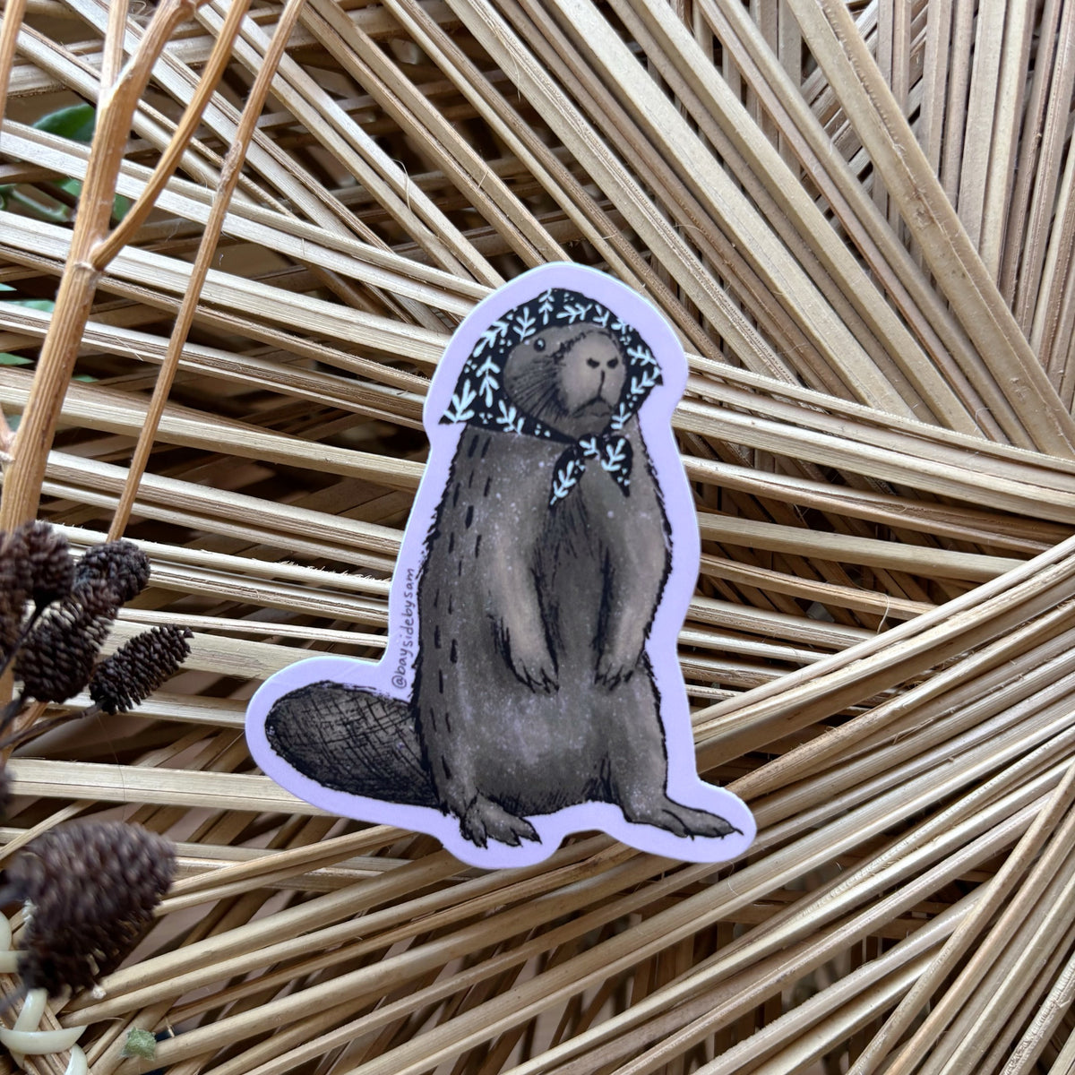 Sticker - Nonna Beaver – Duly Noted Stationery