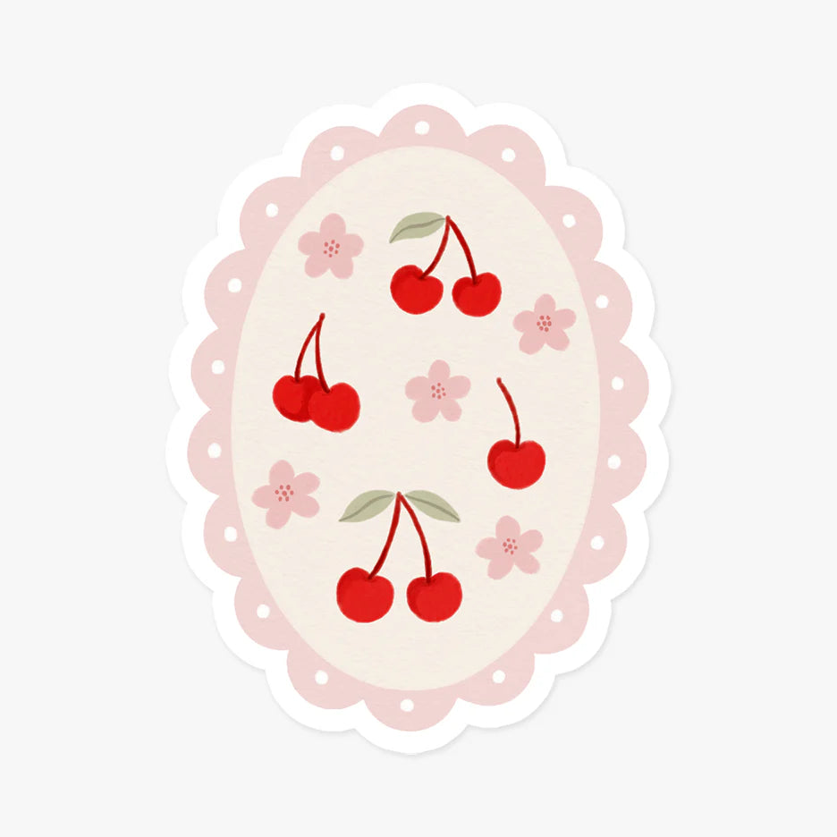 Sticker - Cherry Stamp – Duly Noted Stationery