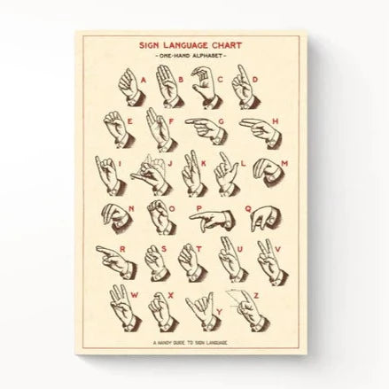 Cavallini & Co. Wrapping Sheet - Sign Language – Duly Noted Stationery