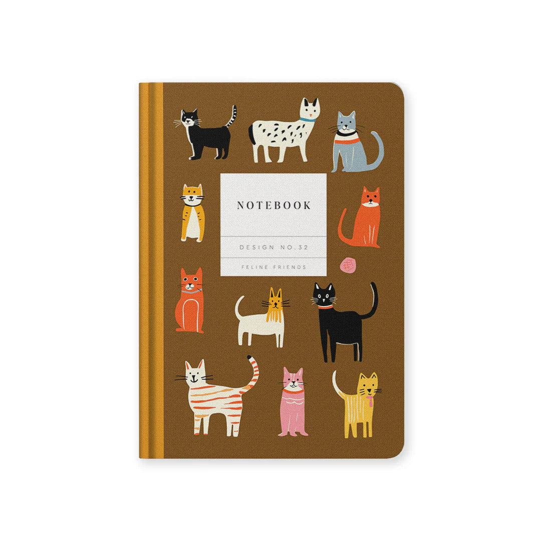 Kaleido Notebook - Feline Friends – Duly Noted Stationery