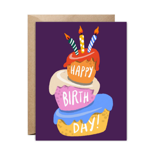 Greeting Card - Happy Birthday Cake – Duly Noted Stationery