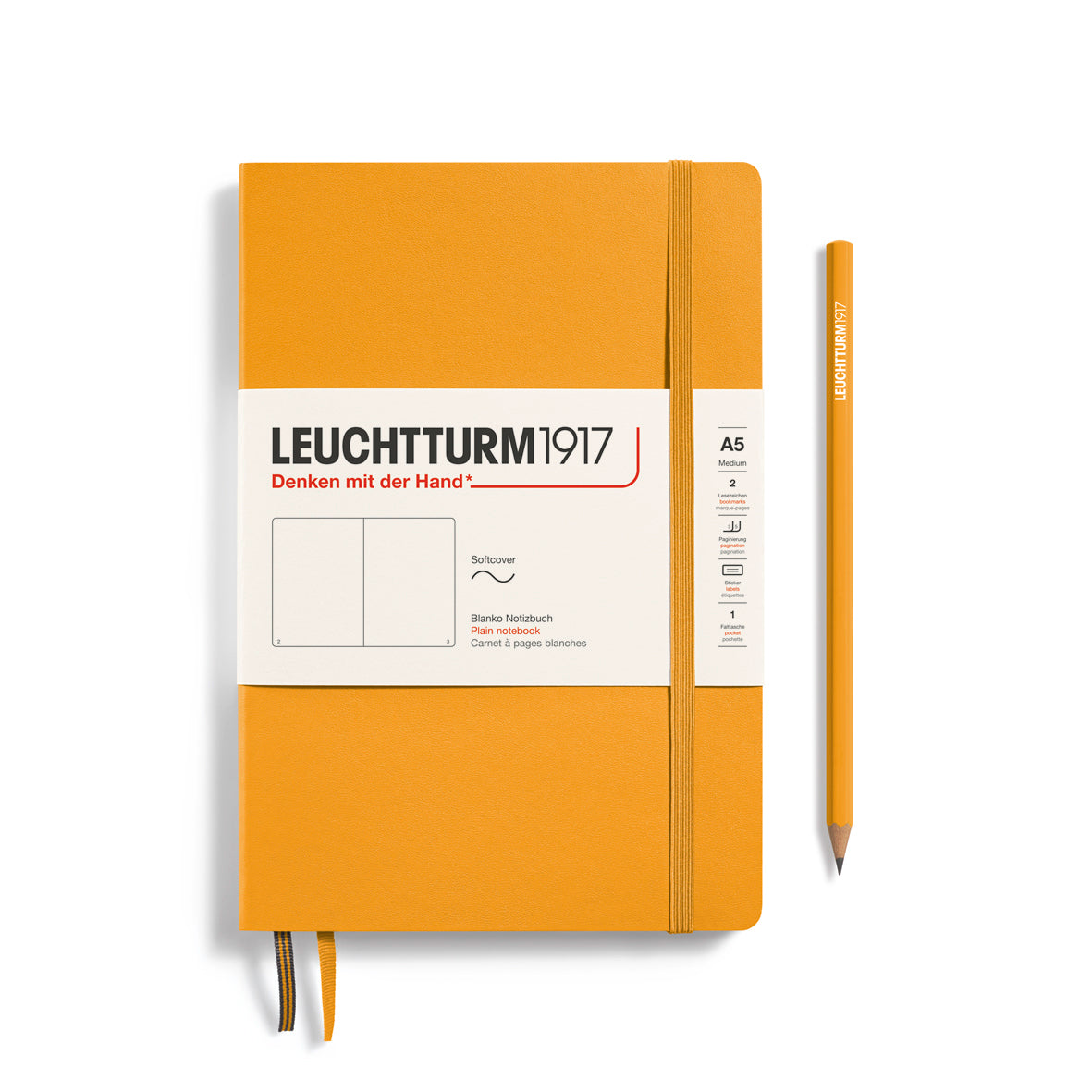 LEUCHTTURM1917 Notebook Medium A5 Softcover - Rising Sun, Plain – Duly ...