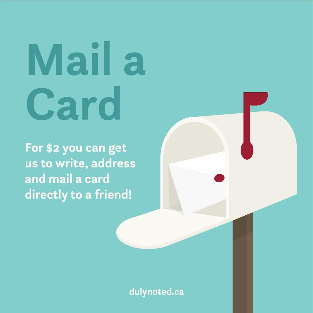 Mail a Card – Duly Noted Stationery