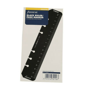 Filofax Accessory - Personal Ruler Black – Duly Noted Stationery