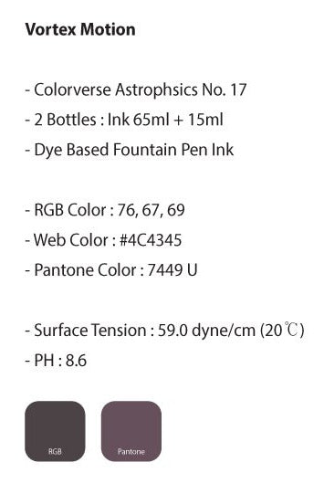 Colorverse Bottled Ink Set - Vortex Motion – Duly Noted Stationery